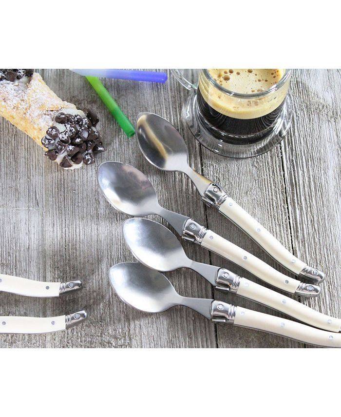 French Home Faux Ivory Coffee Spoons, Set of 4 - Macy's