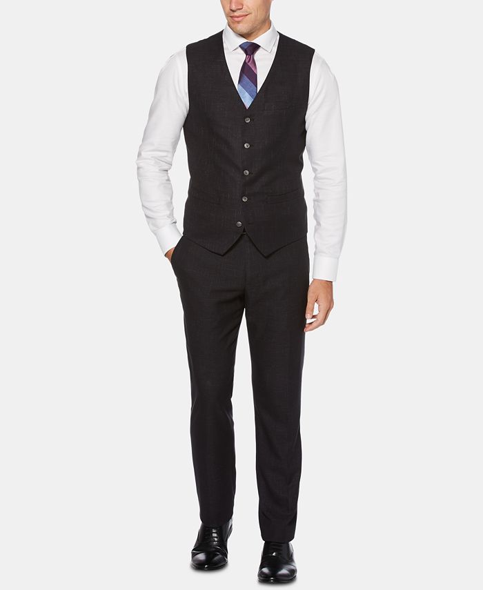 Perry Ellis Men's Slim-Fit Birdseye Vest - Macy's