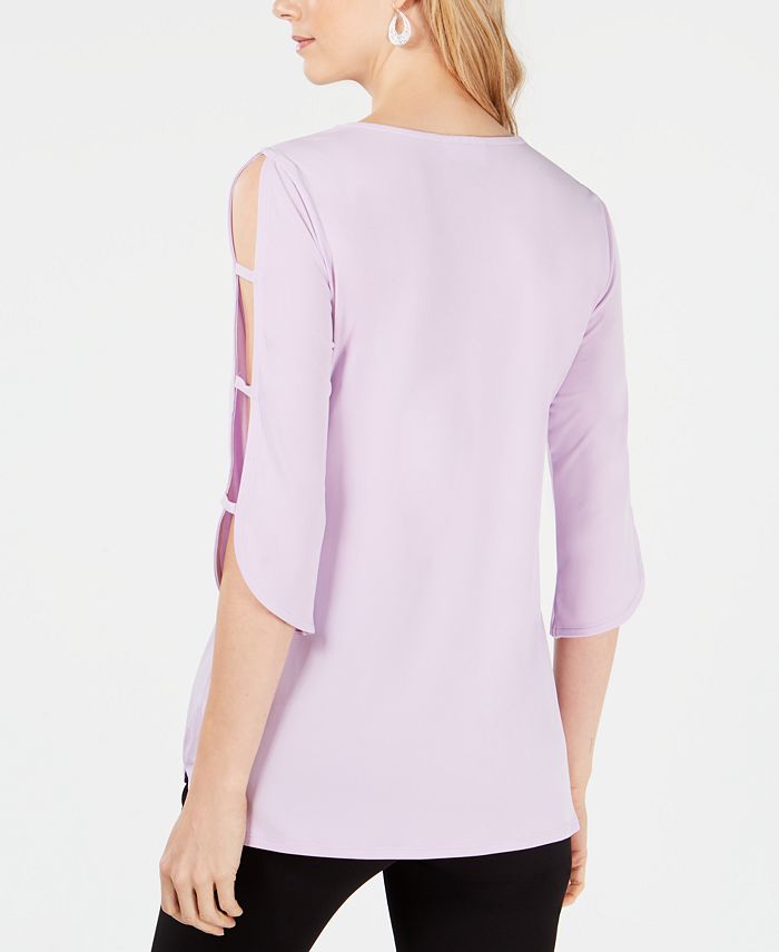 JM Collection Petite Ladder-Sleeve Top, Created for Macy's - Macy's