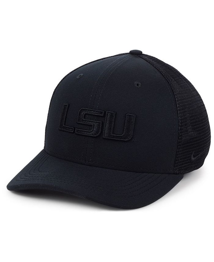 Nike LSU Tigers Aerobill Black Swoosh Cap - Macy's