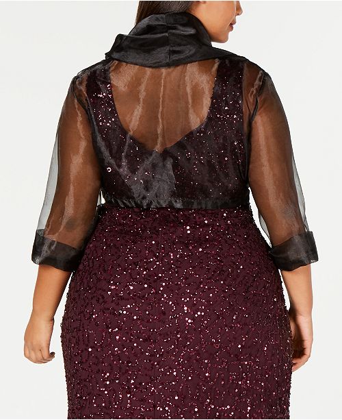 Adrianna Papell Plus Size Evening Wrap Jacket & Reviews - Dresses ...