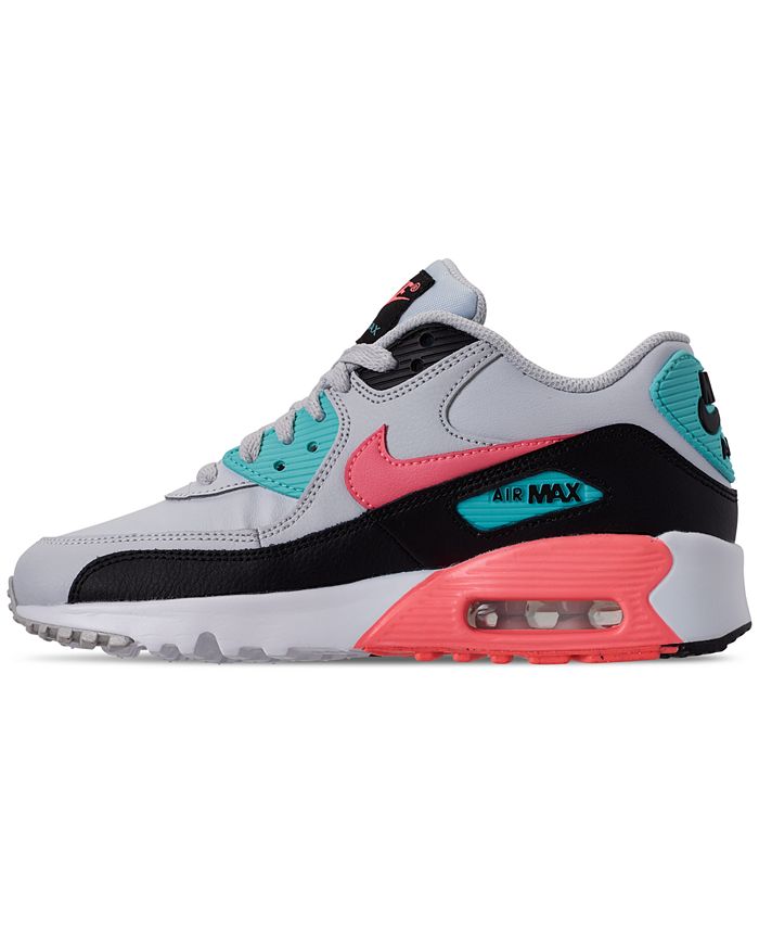 Nike Girls' Air Max 90 Leather Running Sneakers from Finish Line - Macy's