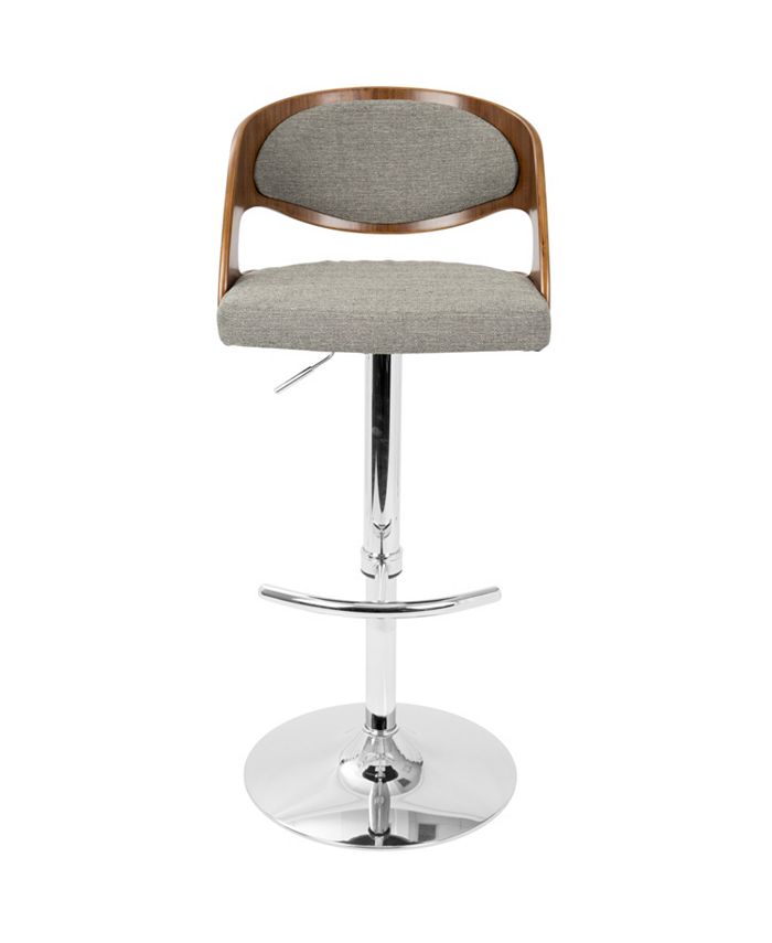 Lumisource Pino Adjustable Barstool - Macy's
