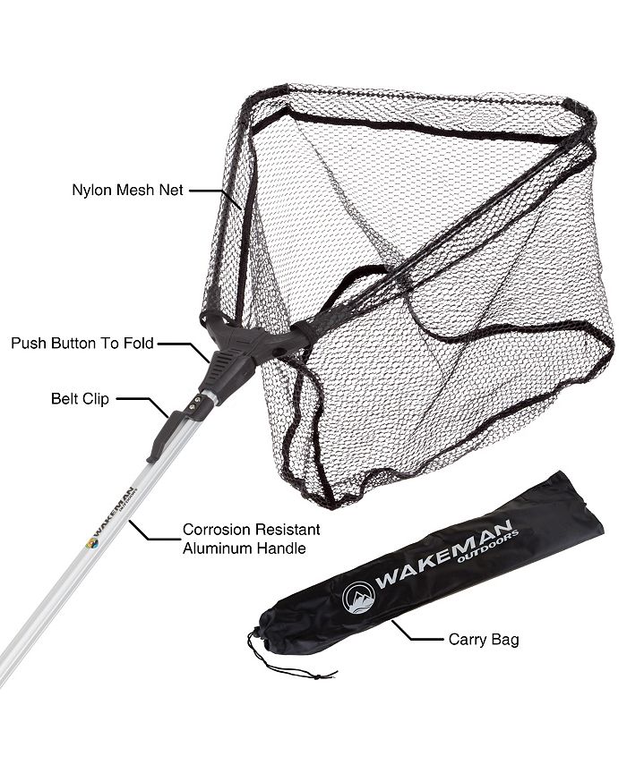 Trademark Global Fishing Net With Telescoping Handle By Wakeman ...