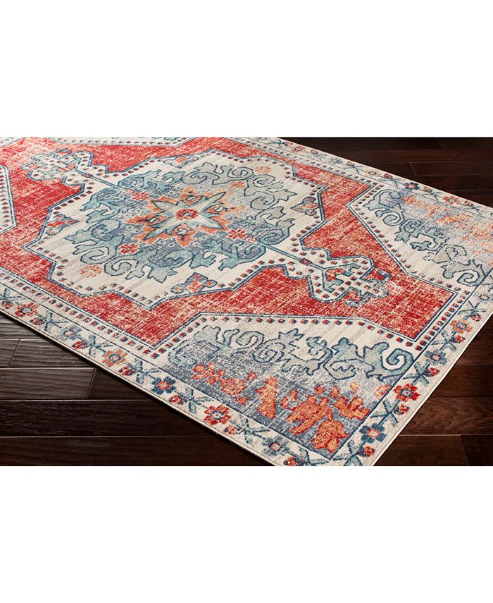 Surya Bohemian BOM-2300 Bright Red 2'11" x 7'10" Runner Area Rug - Macy's