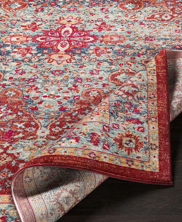 Surya Bohemian BOM-2307 Bright Red 5'3" x 7'6" Area Rug - Macy's