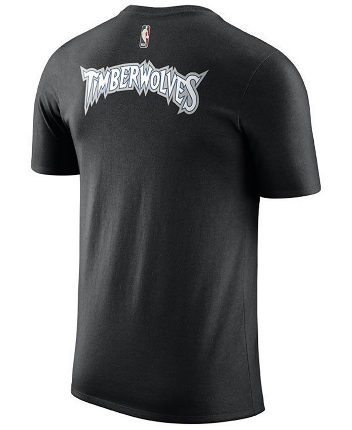 Nike Men's Minnesota Timberwolves Hardwood Classics Logo T-Shirt - Macy's