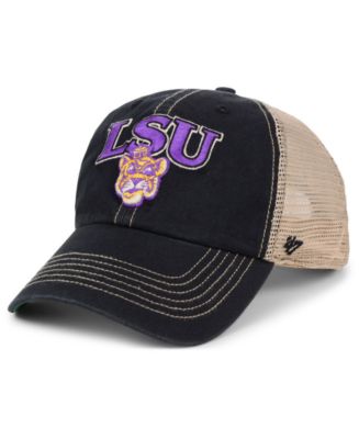 '47 Brand LSU Tigers NCAA Tuscaloosa Mesh CLEAN UP Snapback Cap - Macy's