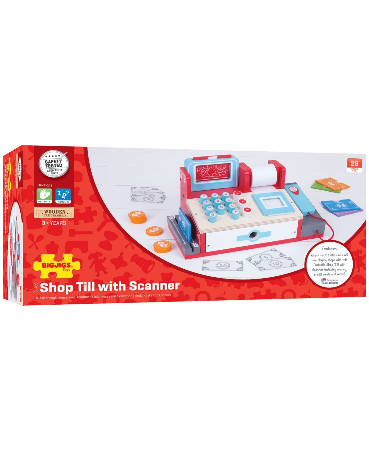 Click here for Wooden Shop Till with Scanner prices