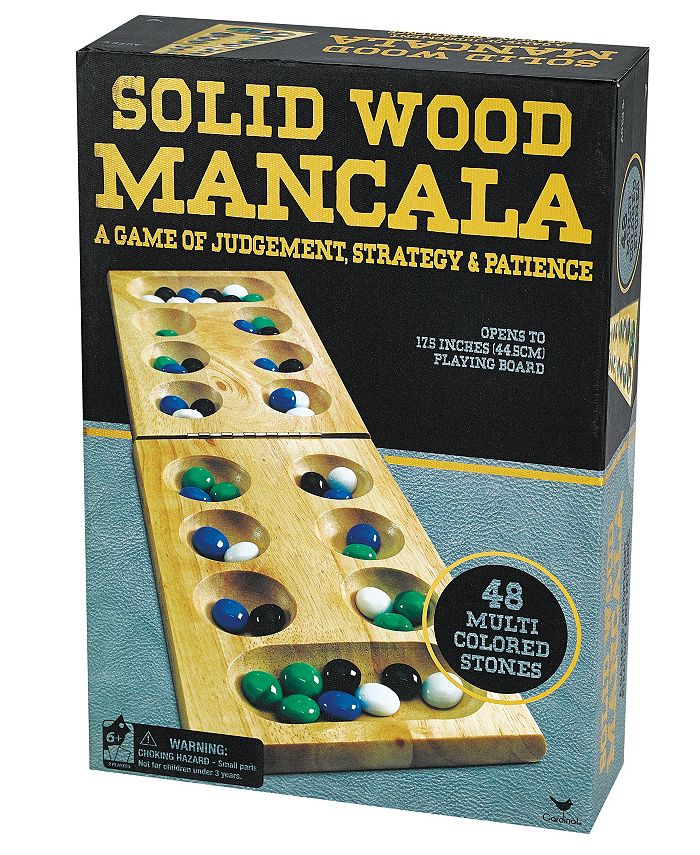 Cardinal Games Cardinal Solid Wood Mancala in Gold Foil Box - Macy's