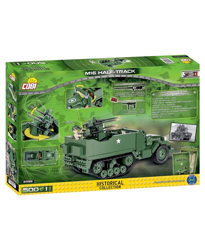 COBI Small Army World War II M16 Half Truck 500 Piece Construction ...