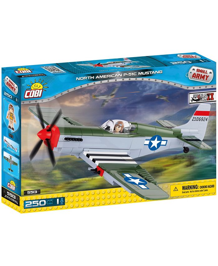 COBI Small Army World War II North American P51 Mustang Plane 250 Piece ...