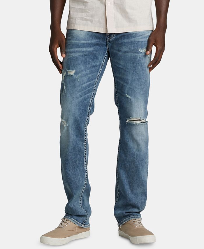 Silver Jeans Co. Men's Allan Slim, Straight-Fit Jeans - Macy's