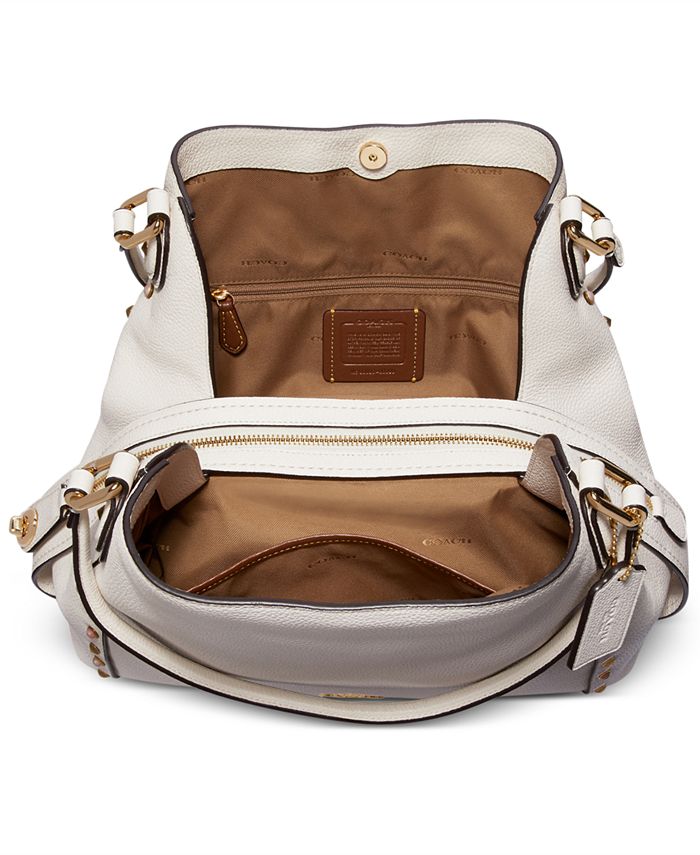 COACH Edie 31 in Pebble Leather Shoulder Bag - Macy's
