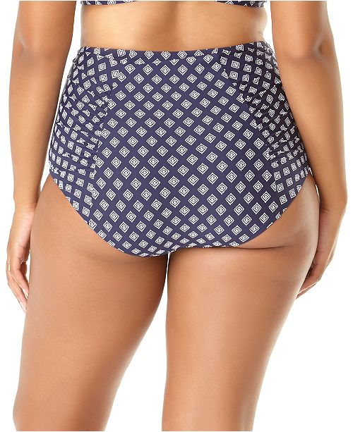 Anne Cole Plus Size Eyelet Print High Waist Bikini Bottoms And Reviews