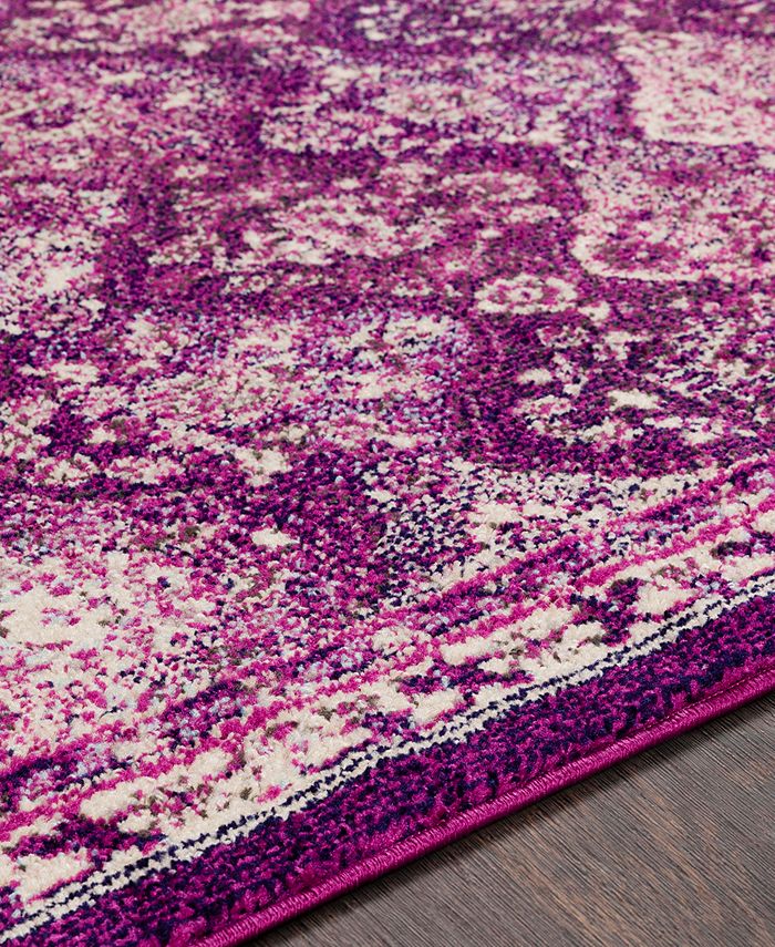 Abbie & Allie Rugs Morocco MRC-2318 Fuschia 18" Area Rug Swatch - Macy's