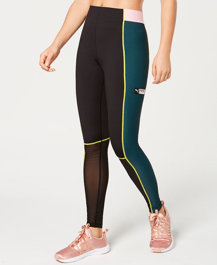 Puma TZ Colorblocked Leggings - Macy's
