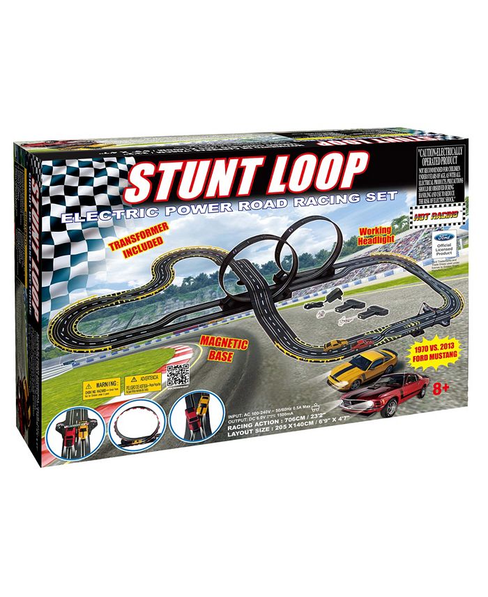 GB Pacific Electric Power Stunt Loop Road Racing Set - Macy's