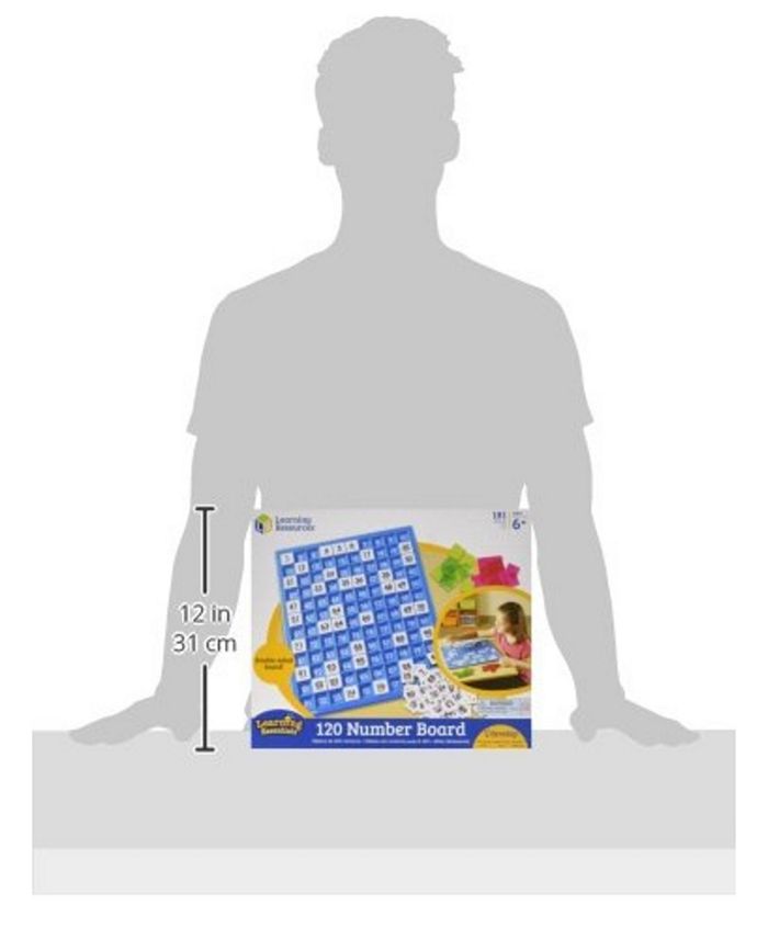 Learning Resources 120 Number Board with Tray and Tiles for Common Core ...