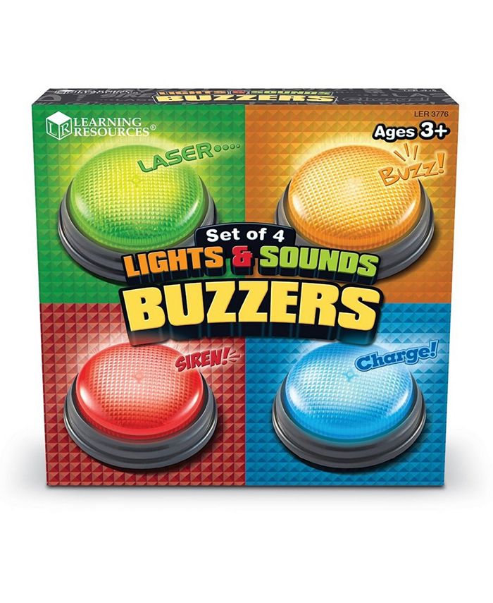 Learning Resources Lights and Sounds Answer Buzzers Set 4 Pieces - Macy's
