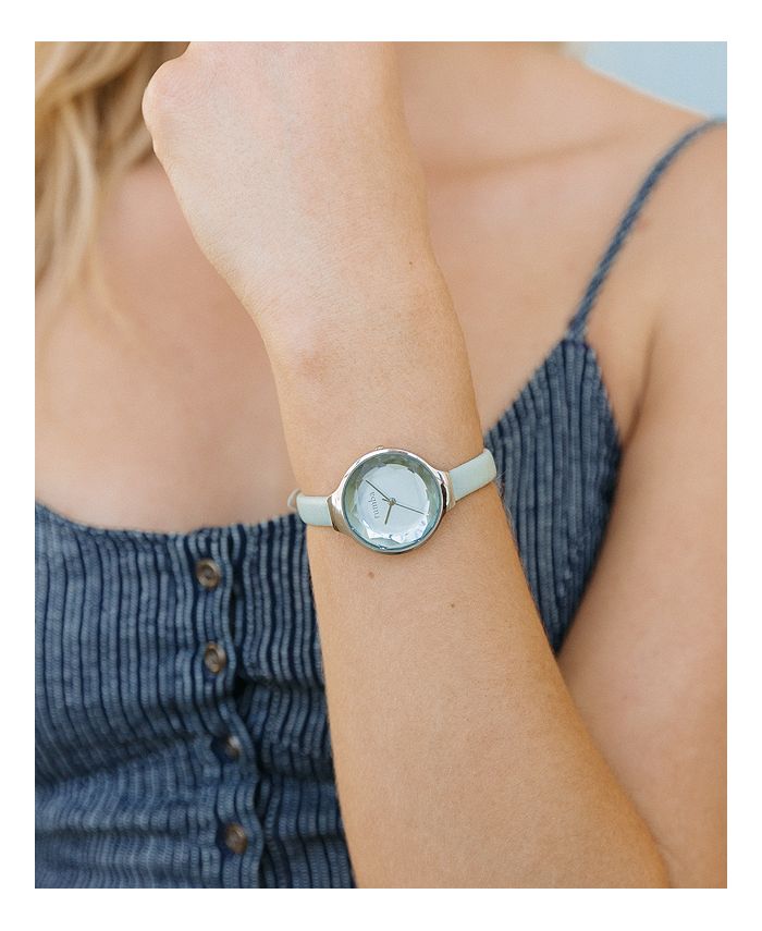 RUMBATIME Orchard Gem Leather Women's Watch Sky - Macy's