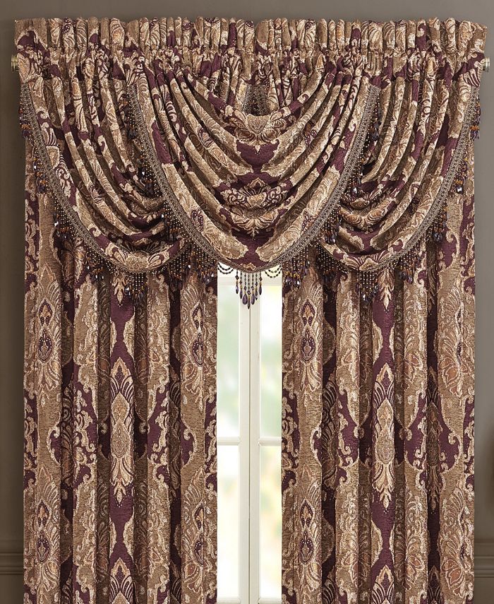 J Queen New York J Queen Amethyst Waterfall Valance - Macy's