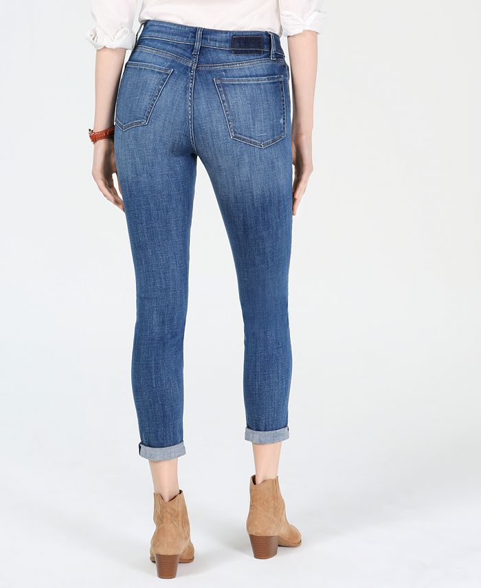 M1858 Kristen Cuffed Ripped Jeans - Macy's