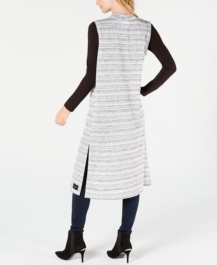 Calvin Klein Loose-Knit Duster - Macy's