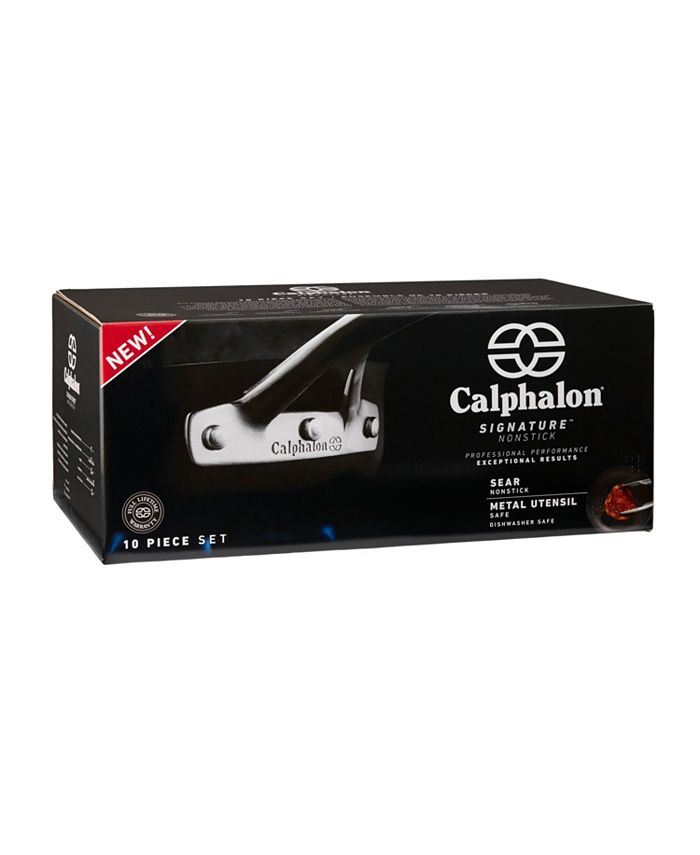 Calphalon Signature Nonstick 10 Piece Cookware Set - Macy's