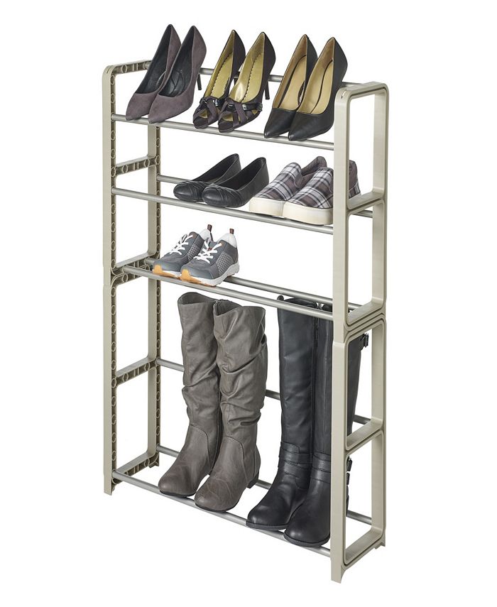 Neatfreak Neatshoe Stackable 3-Tier Adjustable Shoe Rack - Macy's