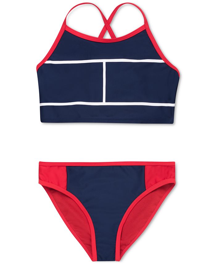 Tommy Hilfiger Big Girls 2-Pc. Elvira Swimsuit - Macy's