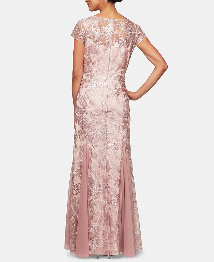 Alex Evenings Petite Embroidered Gown - Macy's