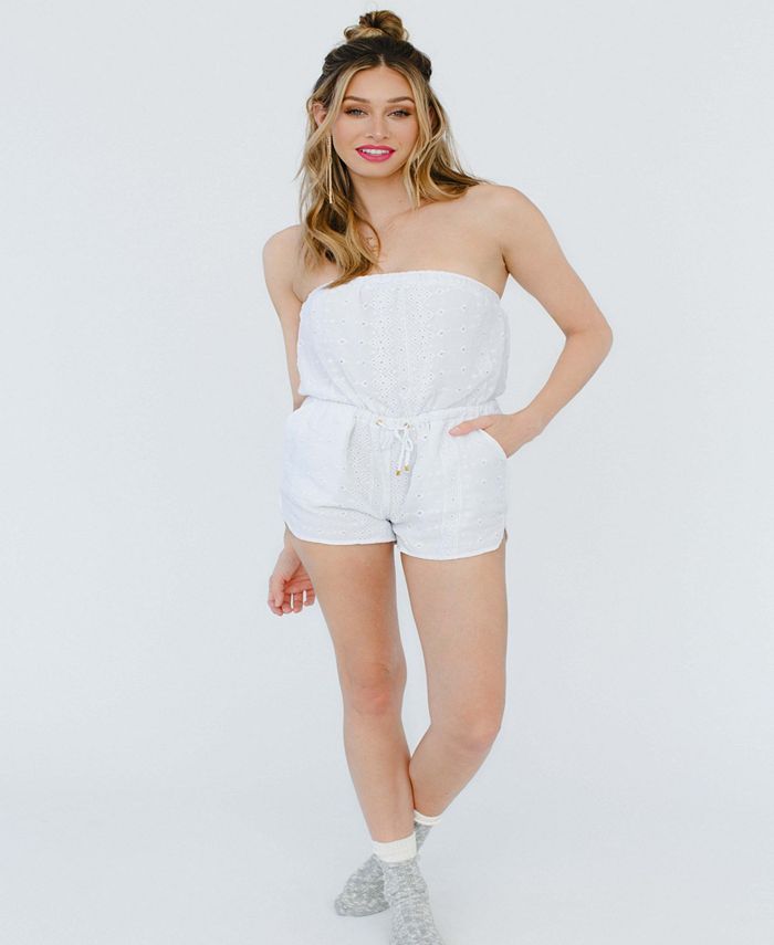 Plum Pretty Sugar Eyelet Romper - Macy's