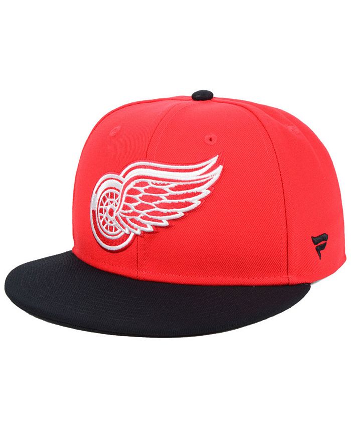 Fanatics Authentic NHL Headwear Detroit Red Wings Basic Fan Fitted Cap ...