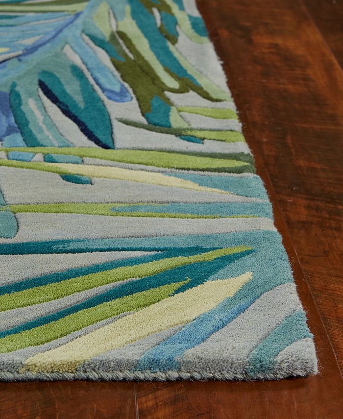 Kas Sparta Montego 3156 Gray/Blue 8'6" x 11'6" Area Rug - Macy's