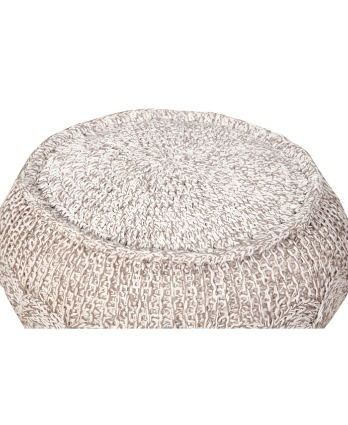 LR Home Hand Knotted Pouf - Macy's