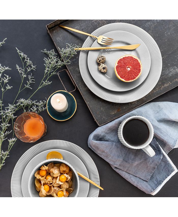 Over and Back Linea 16Pc Dinnerware Set - Macy's
