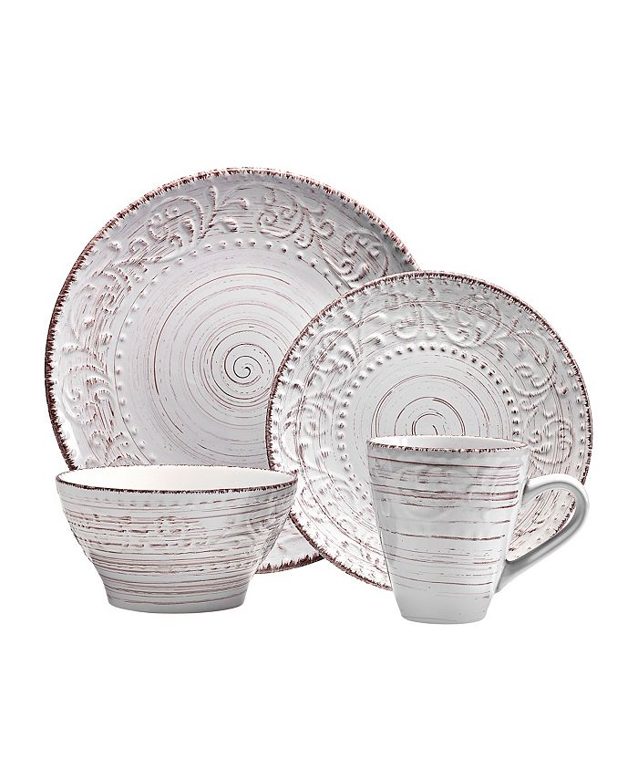 Over and Back Alexandria 16Pc Dinnerware Set & Reviews - Dinnerware ...