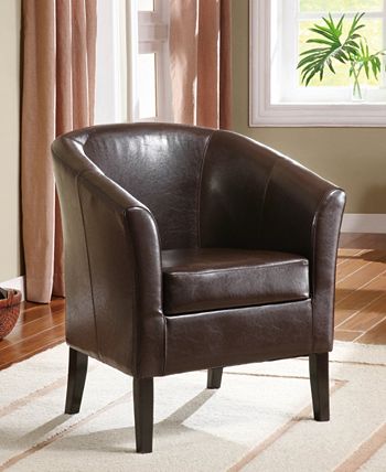Linon Home Décor Simon Club Chair - Macy's