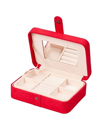 Mele & Co Giana Plush Fabric Jewelry Box with Lift Out Tray - Macy's