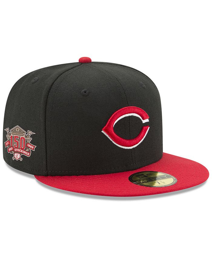 New Era Cincinnati Reds Authentic Collection Anniversary Patch 59FIFTY ...
