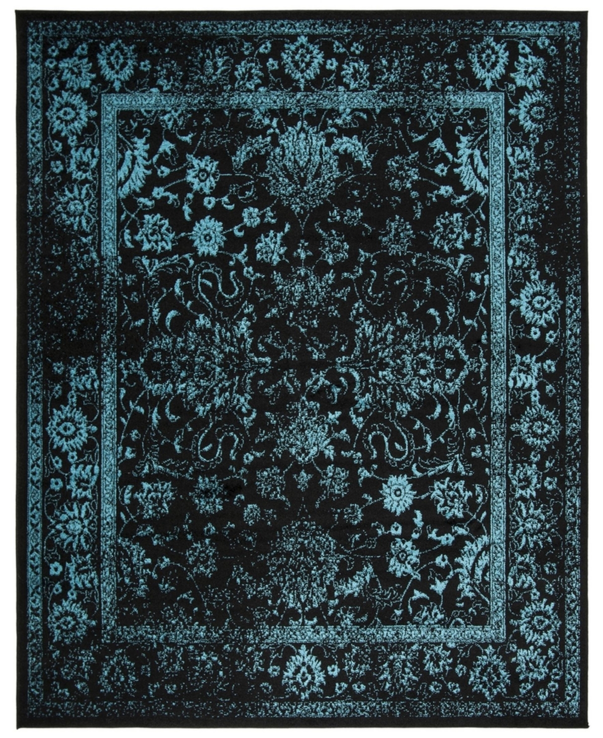 Click here for Safavieh Adirondack 109 Black and Teal 8 x 10 Area... prices