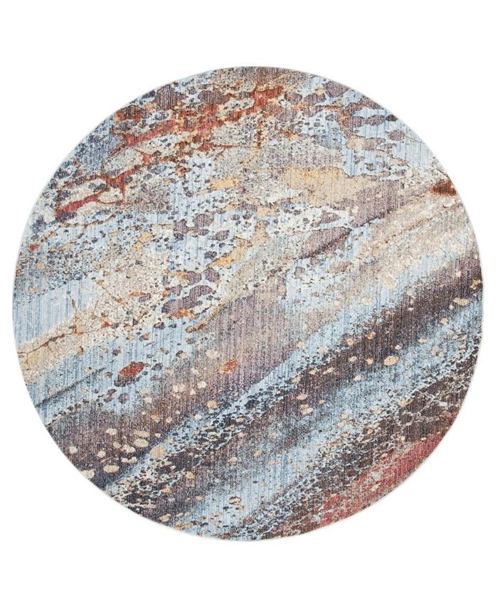 Safavieh Monray Red and Multi 7' x 7' Round Area Rug - Macy's