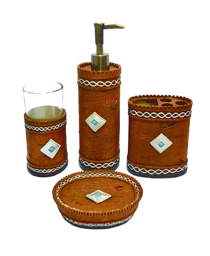HiEnd Accents 21-Pc. Aztec Bathroom Set - Macy's