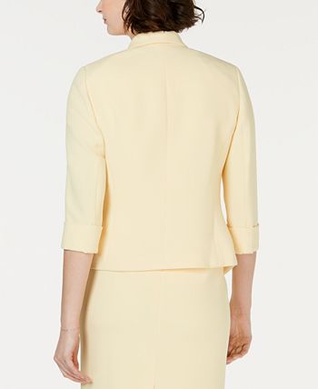 Kasper Petite Wide-Lapel Flyaway Jacket - Macy's
