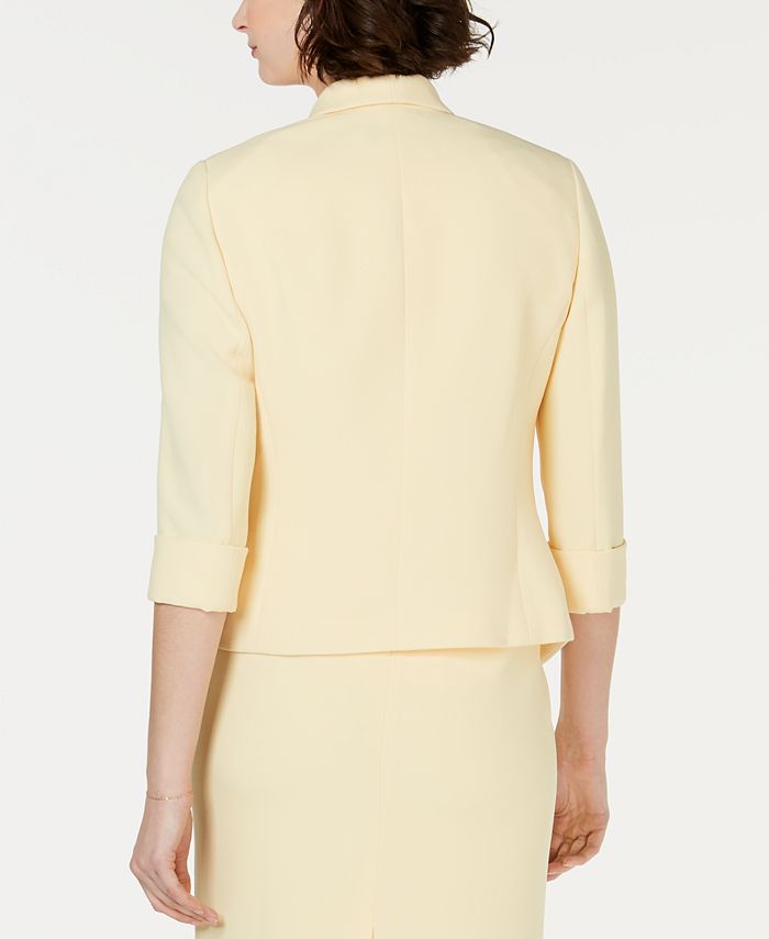 Kasper Petite Wide-Lapel Flyaway Jacket - Macy's