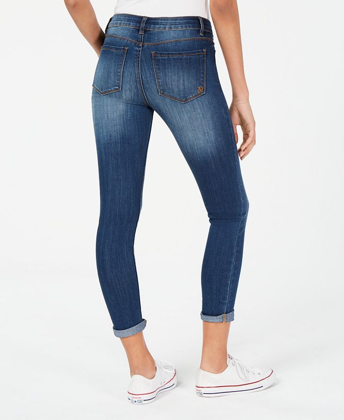 Indigo Rein Juniors' Cuffed Cropped Skinny Jeans - Macy's