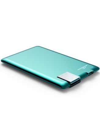Power Card 1300mAh Ultra Thin Brush Aluminum Charger - Macy's