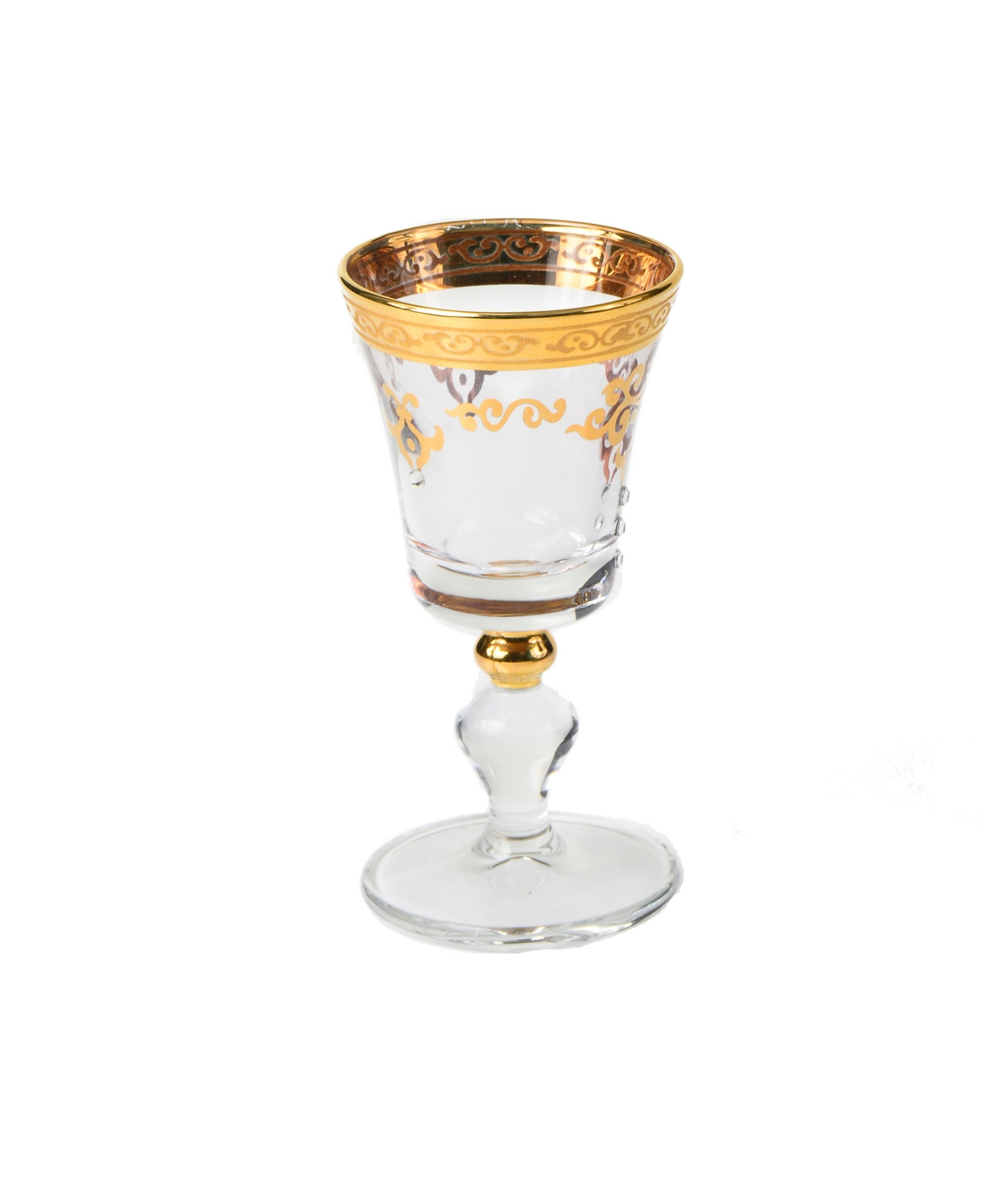 Click here for Classic Touch Set of 6 Liquor Glasses with Design... prices