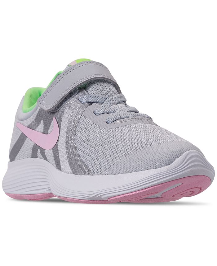 Nike Little Girls' Revolution 4 Athletic Sneakers from Finish Line - Macy's